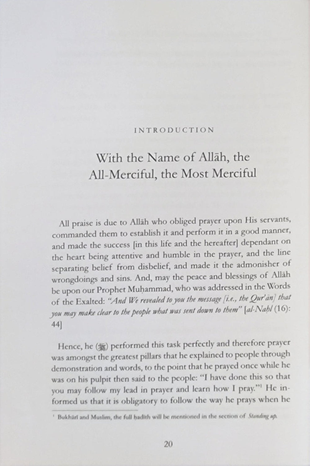 A Textbook on the Prayer Description of the Prophet's Prayer By Muhamm ...