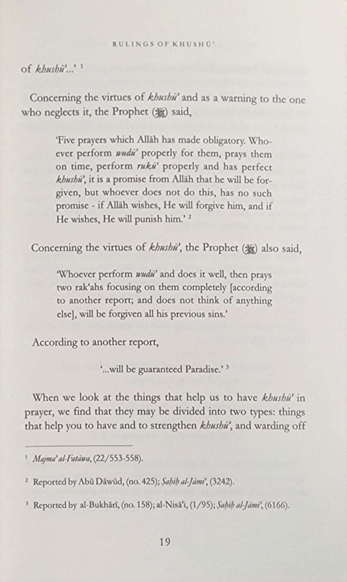 Developing Khushu In The Prayer By Muhammad Salih al-Munajid - The ...