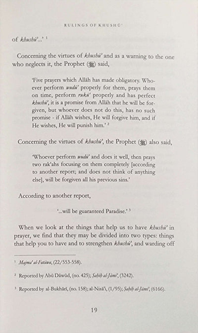 Developing Khushu In The Prayer By Muhammad Salih al-Munajid - The ...