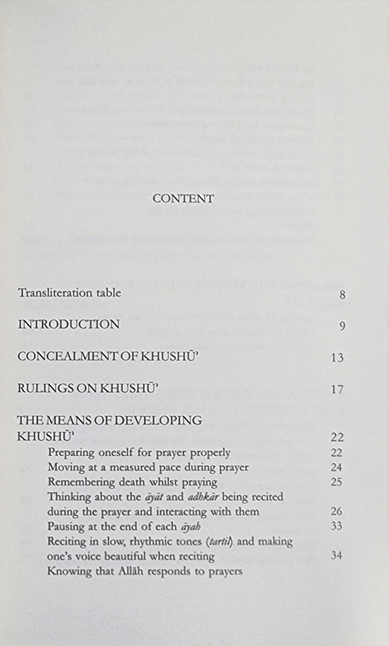 Developing Khushu In The Prayer By Muhammad Salih al-Munajid - The ...