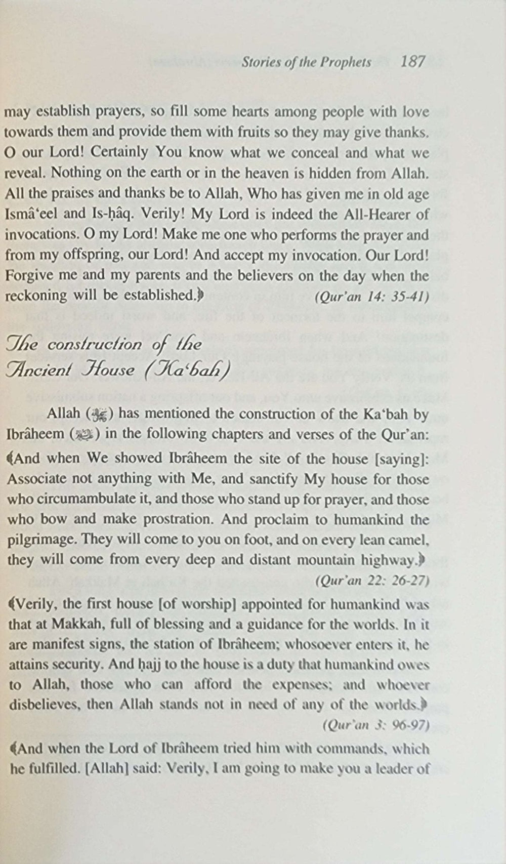 Stories of The Prophets By Ibn Katheer - The Islamic Book Cafe LLC
